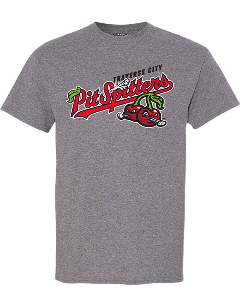 Primary Logo Graphite Tee – Traverse City Pit Spitters Pit Shop